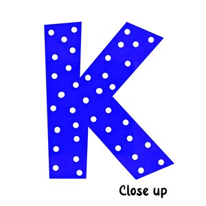 Polka Dot Alphabet Letters PNG: Blue & White Clipart (digital Download ...