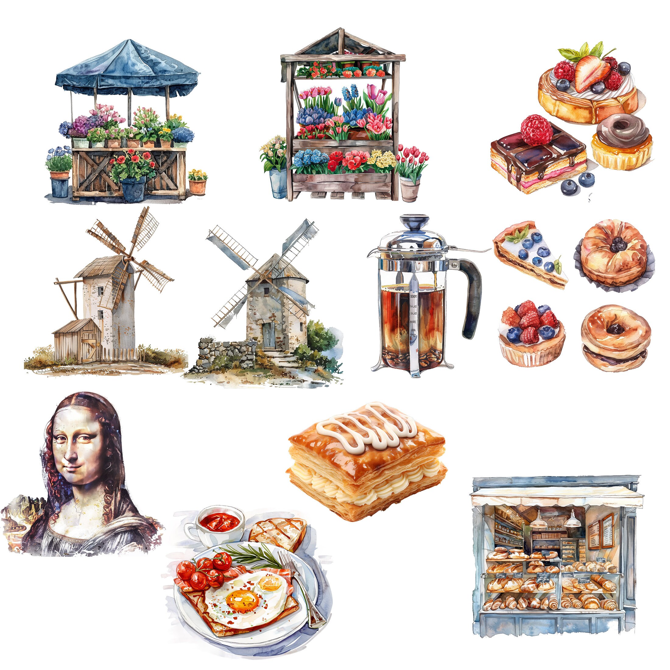 French Clipart, Clipart About France, Eiffel Tower Clip Art, French ...