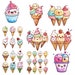 Kawaii Ice Cream Clipart, 55 Cute Ice Cream Graphics, Kawaii PNG Bundle ...