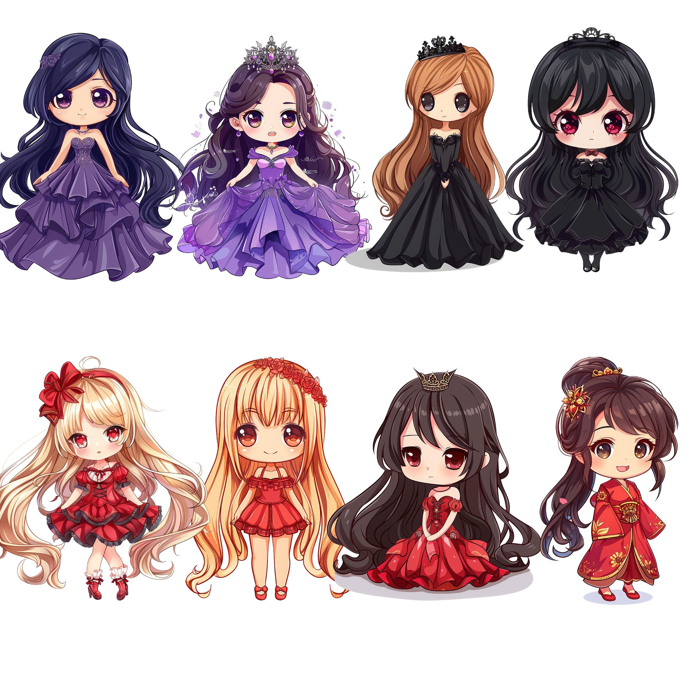 ANIME Clipart DESIGN Bundle, Best Design All Anime Design, Png ...