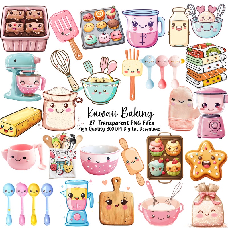 Baking Clipart - Etsy UK