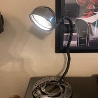 Moto Theme Industrial Table Lamp; Edison Bulb, Sprocket - Etsy