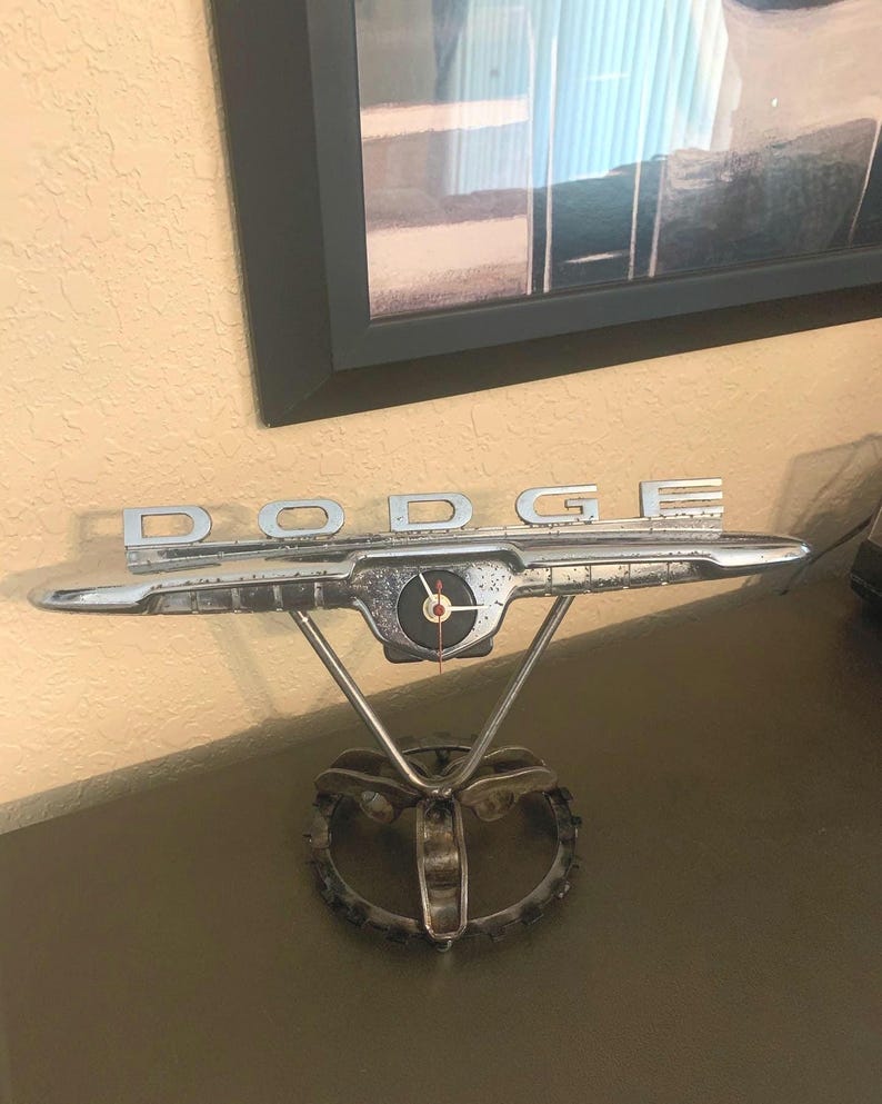 Dodge Emblem Clock. Car Part Art / Decor. Great Gift for Dad,husband ...