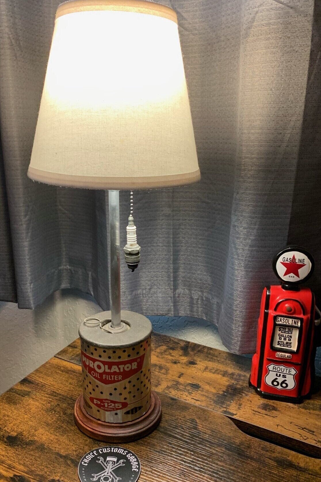 Vintage Oil Filter Lamp Car Part Art/car Part Decor - Etsy