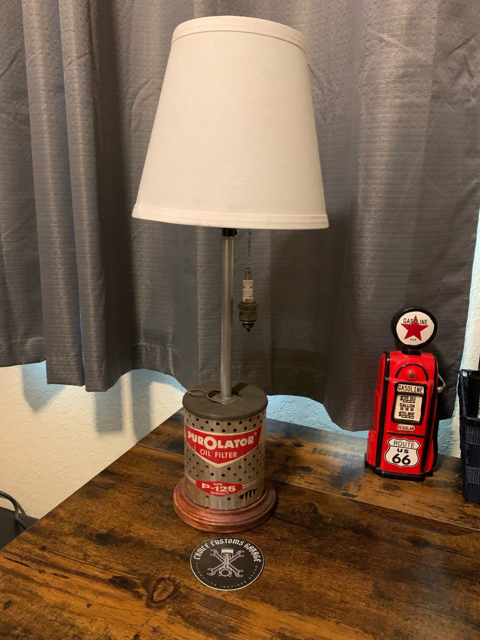 Vintage Oil Filter Lamp Car Part Art/car Part Decor - Etsy