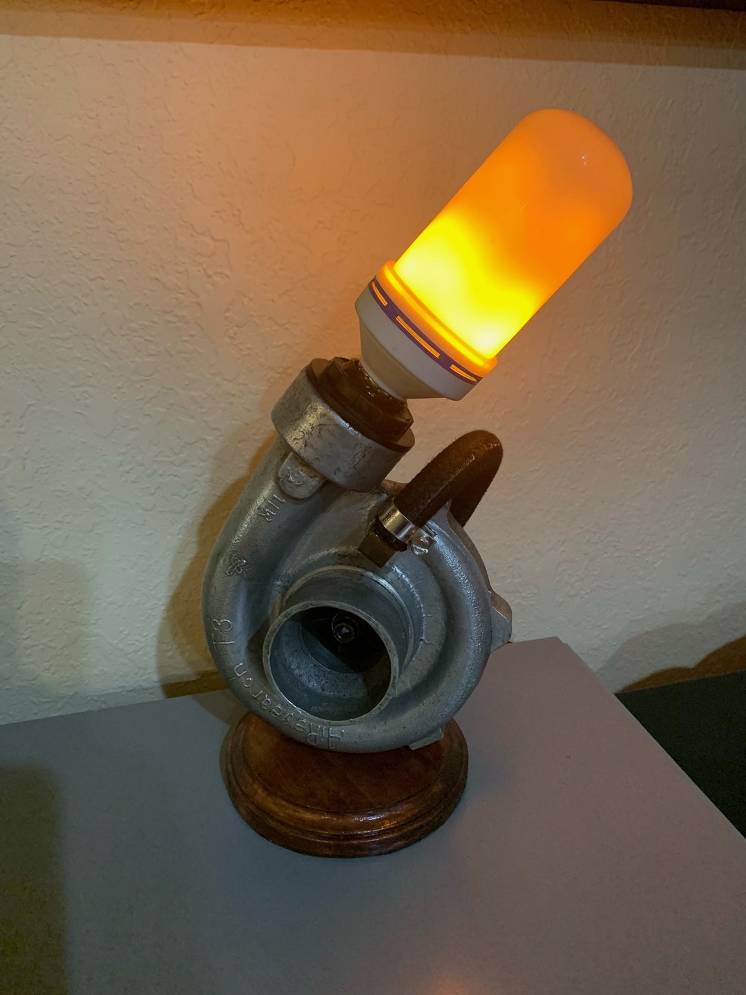 Turbo Lamp Car Part Art/car Part Decor/metal Art/steampunk/up Cycled ...