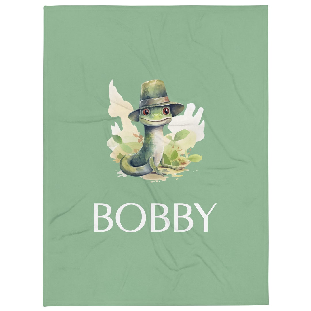Personalized Green Tree Snake Throw Blanket - Etsy