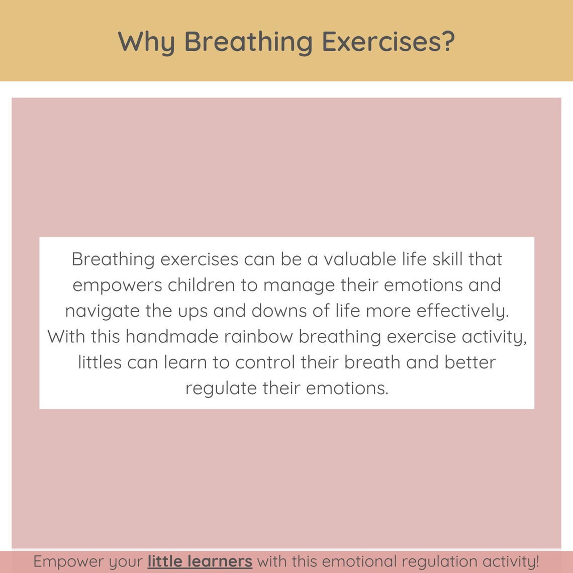 4-pack Bundle Breathing Exercises for Littles Emotional Regulation ...