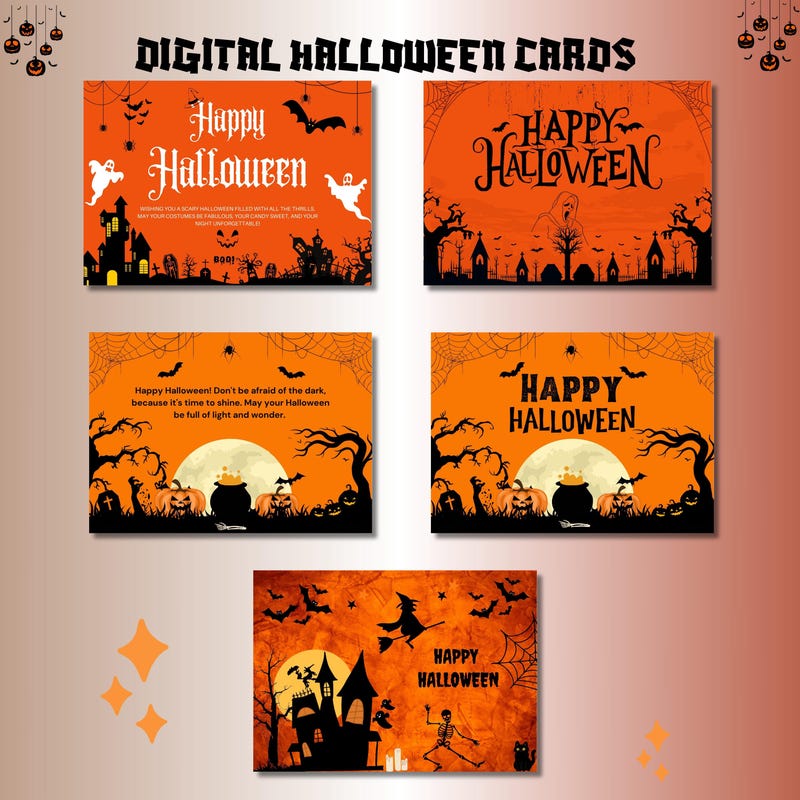 Halloween Cards - Etsy