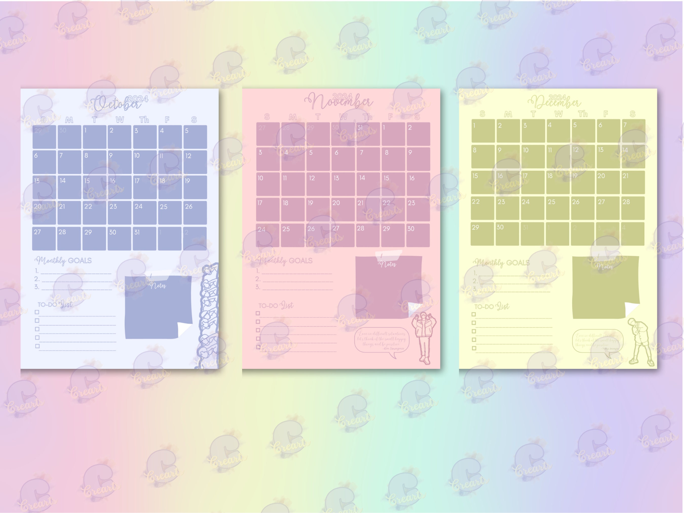 Stray Kids Printable Digital Planner - Etsy