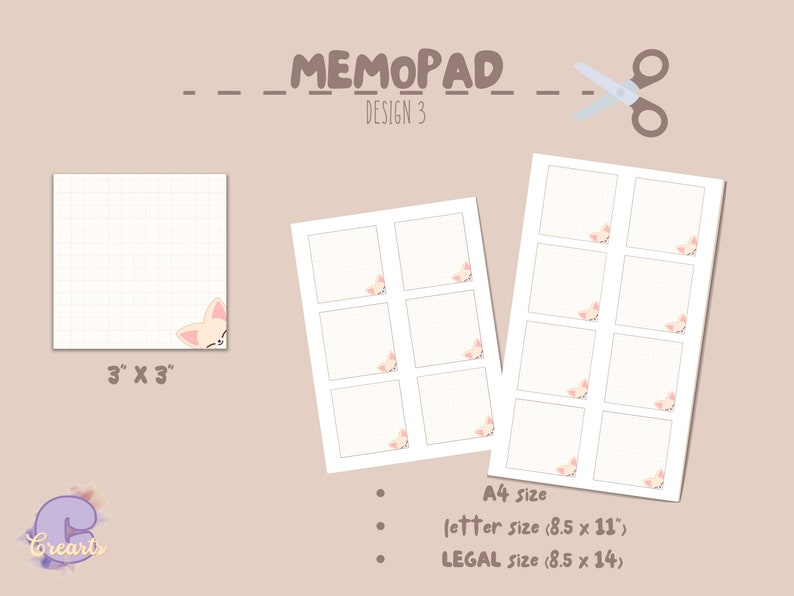 SKZOO Foxi.ny Digital Printable Memopad Bundle - Etsy