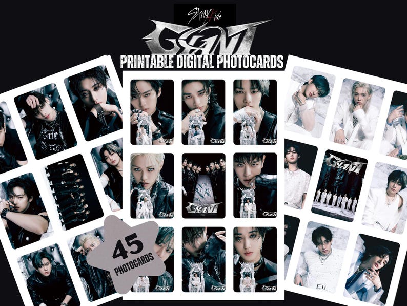 SKZ Giant Printable Digital Photocards - Etsy