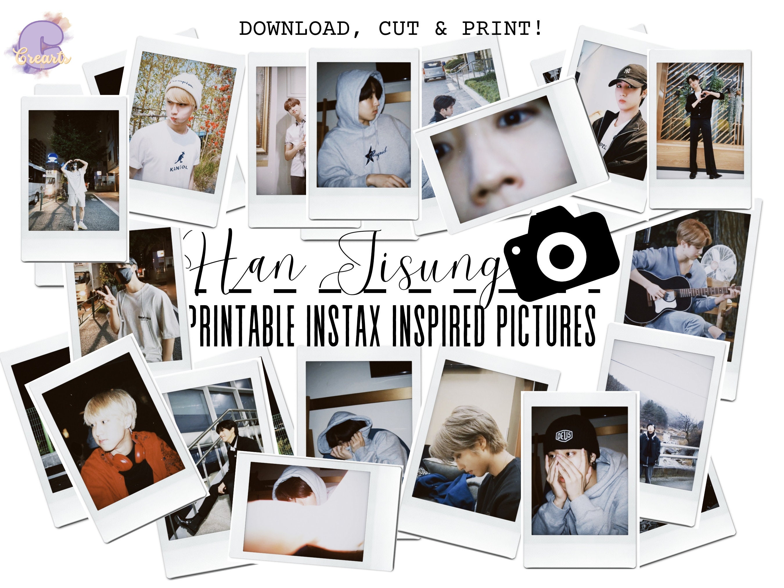 Stray Kids Han Jisung Printable Digital Instax Inspired Pictures - Etsy