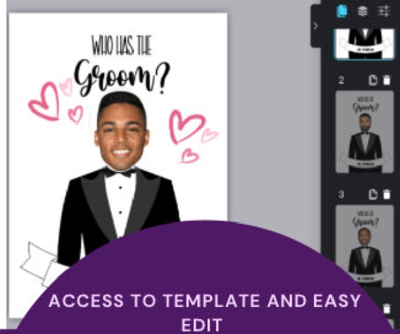 Who Has the Groom Template - Etsy