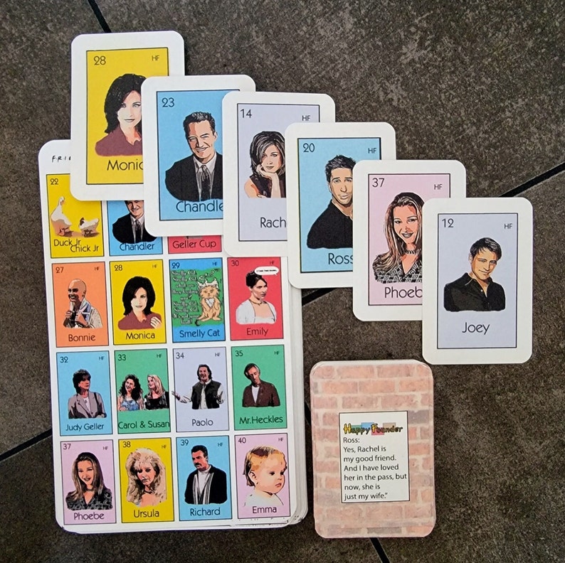 Friends, Fan Bingo, Game, Loteria, Family, Kids and Holiday, Christmas ...