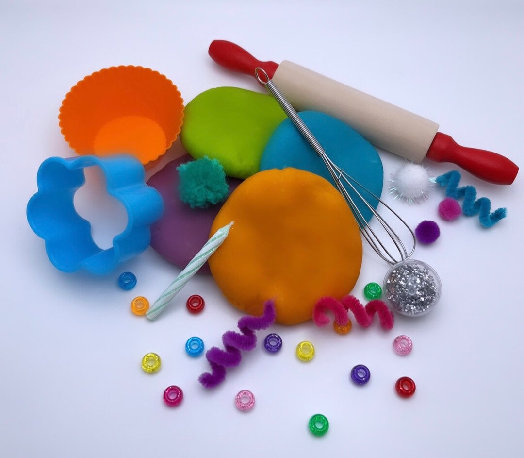 Neon Baking Play Dough Kit - Etsy