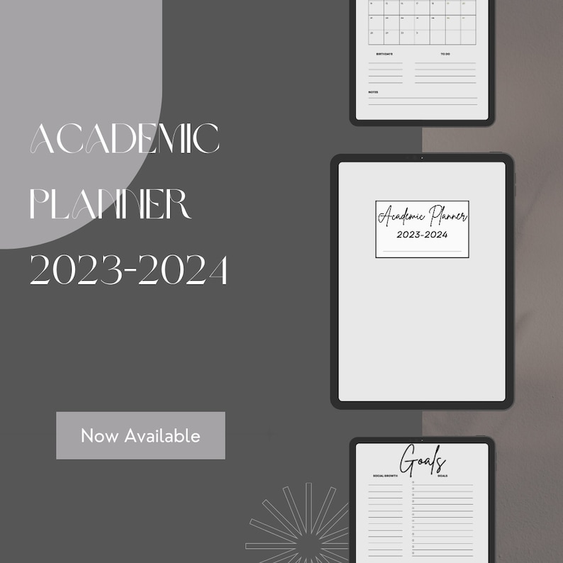 2023 2024 Academic Planner - Etsy