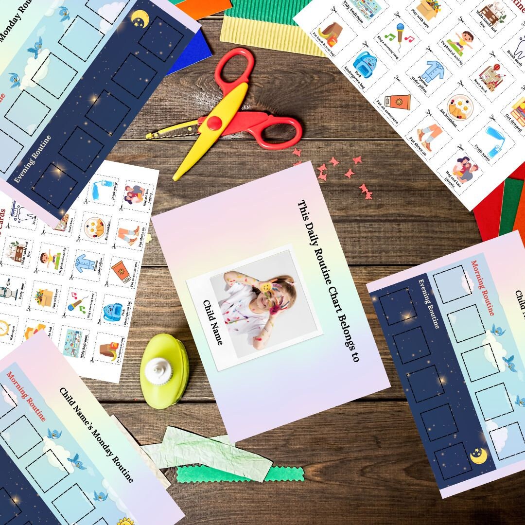 Kids Daily Routine Chart Kids Daily Routine Printable and - Etsy