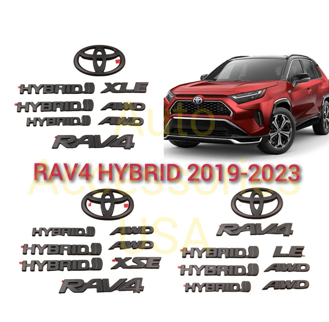 RAV4 2019-2023 Hybrid Overlay Set Blackout - Etsy
