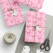 Personalized Girly Pink Wrapping Paper Roll Pink Bow Wrapping - Etsy