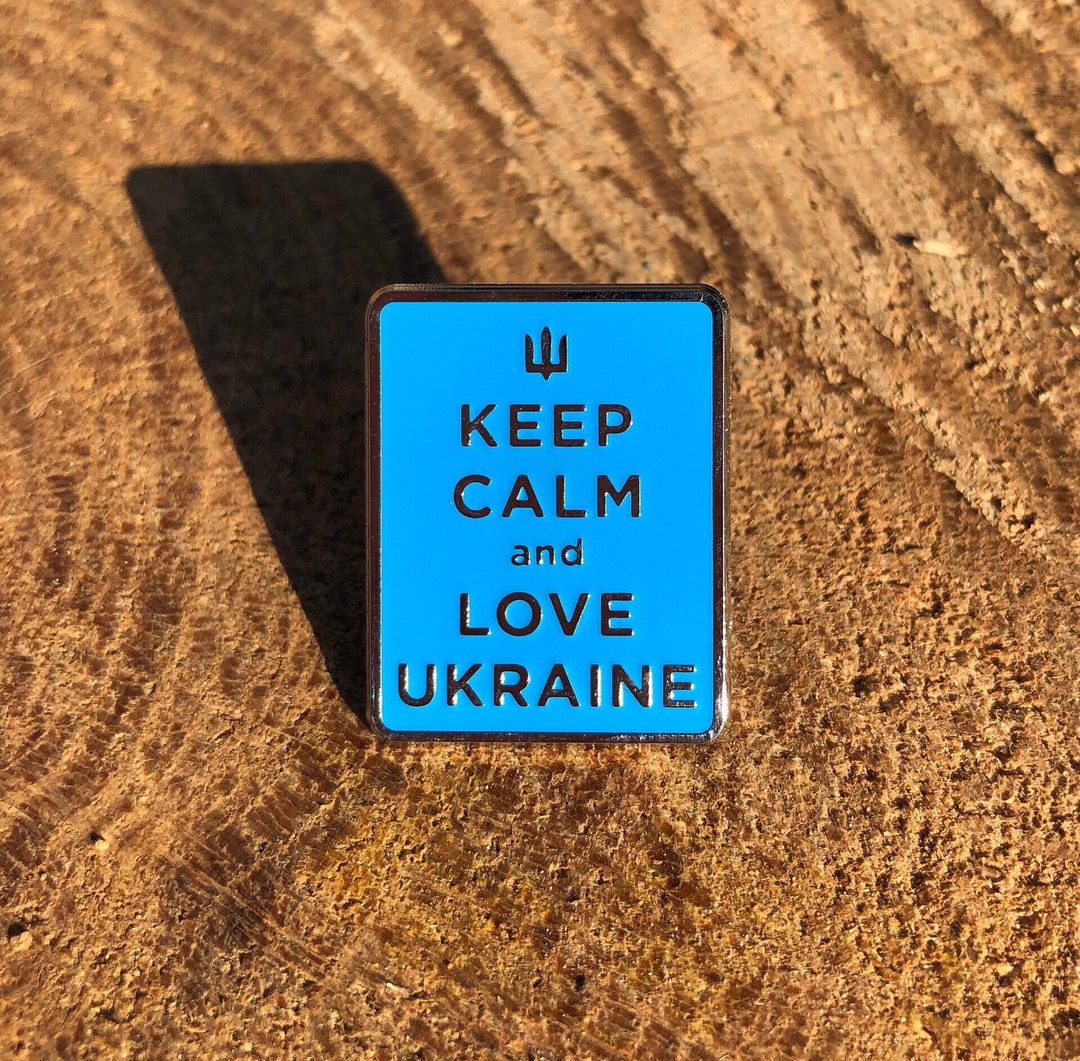 Metal Pin keep Calm, Enamel Pins, Gift From Ukraine, Unique Design ...