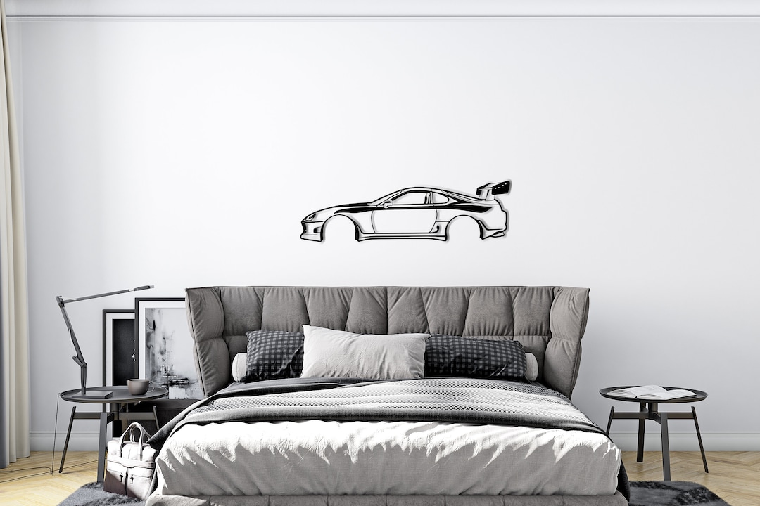 Toyota Supra Mk4 Laser Wall Art Car Gifts Wall Decor Handmade Car Decor ...