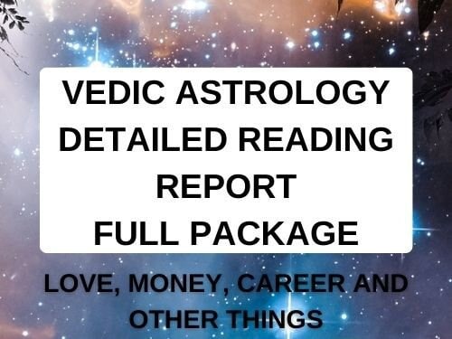 Detailed Vedic Astrology Reading Report in Depth Full Navamsa Planet ...
