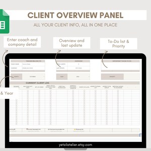 Client Onboarding Tracker Spreadsheet 4 Color in 1 | Client Management ...