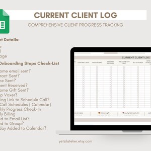 Client Onboarding Tracker Spreadsheet 4 Color in 1 | Client Management ...