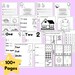 Printable Math & Literacy Bundle | Pre-k , Grade 1 Numbers and Alphabet ...