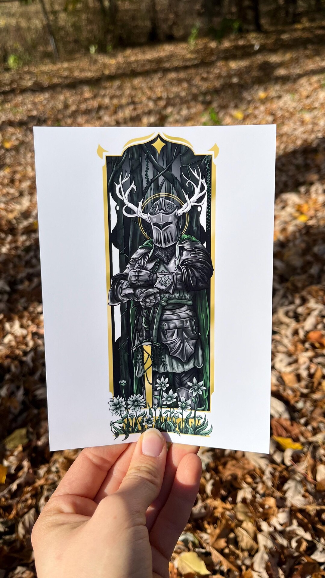 Forest Knight/ 5x7in Art Print - Etsy