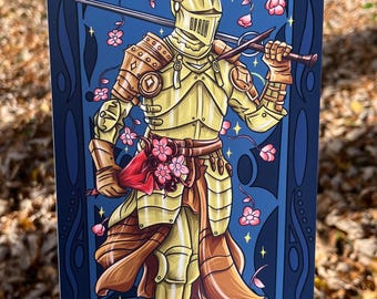 Golden Knight on Horseback Wall Art Print - Etsy