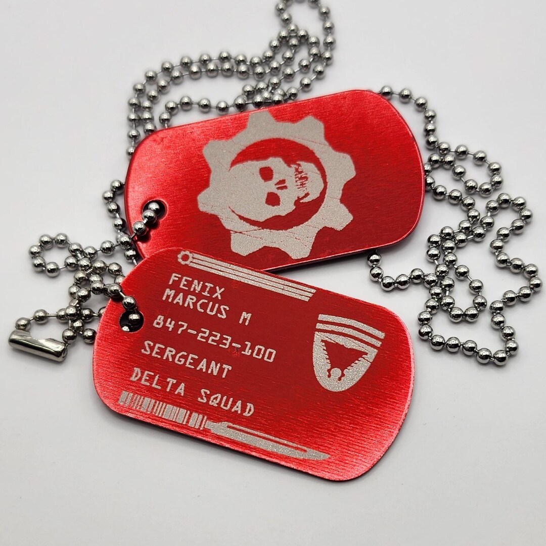 Custom Engraved Veteran Dog Tags: Sci-fi Cosplay Prop - Etsy