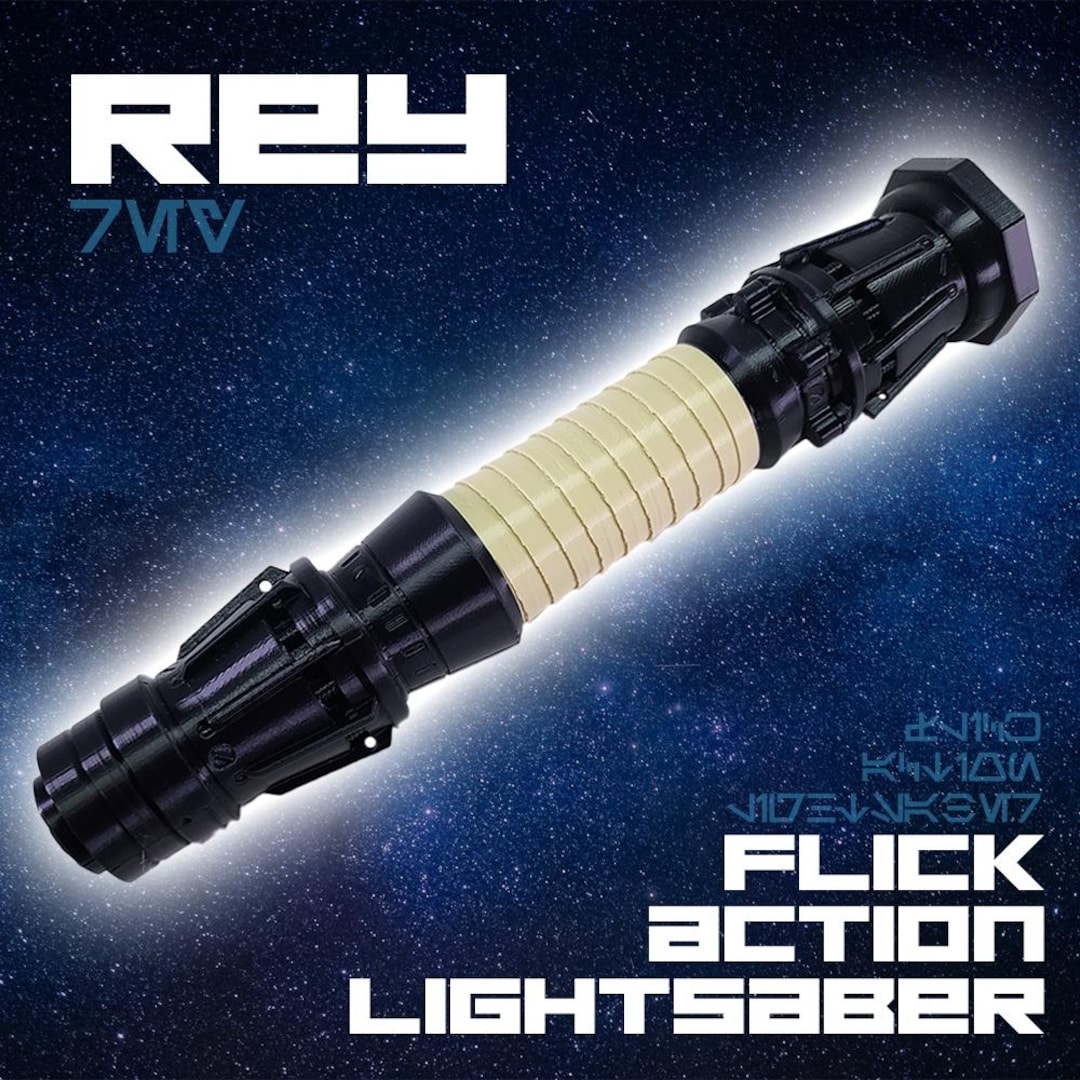 Rey Lightsaber Hilt W/ Swappable Telescoping Blades | 3d-printed Star ...
