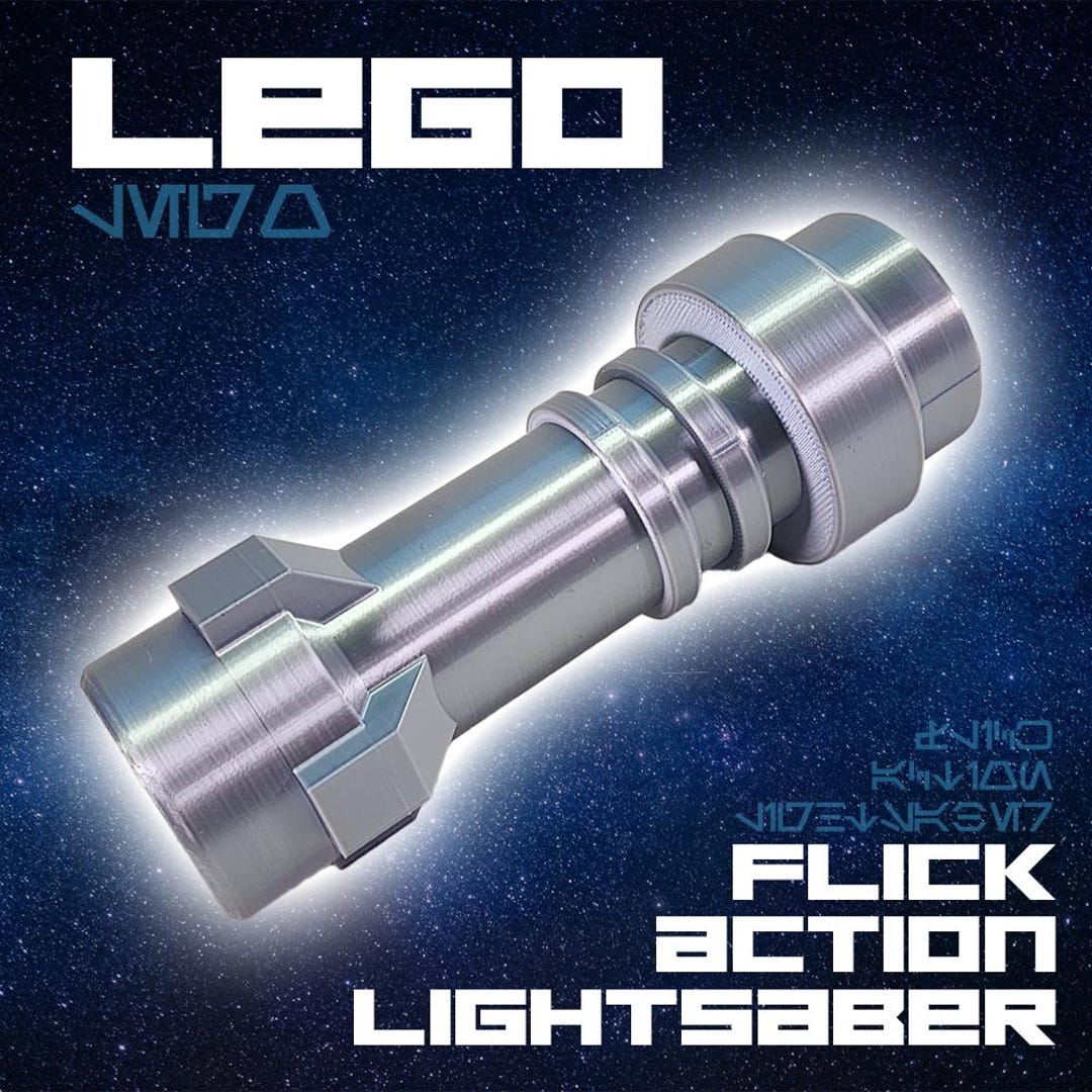 LEGO Lightsaber Hilt W/ Swappable Telescoping Blades | 3d-printed Star ...