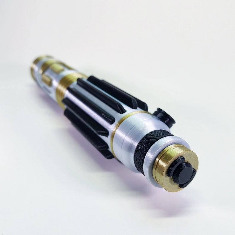 Mace Windu Lightsaber Hilt Prop Replica W/ Interchangeable Telescoping ...