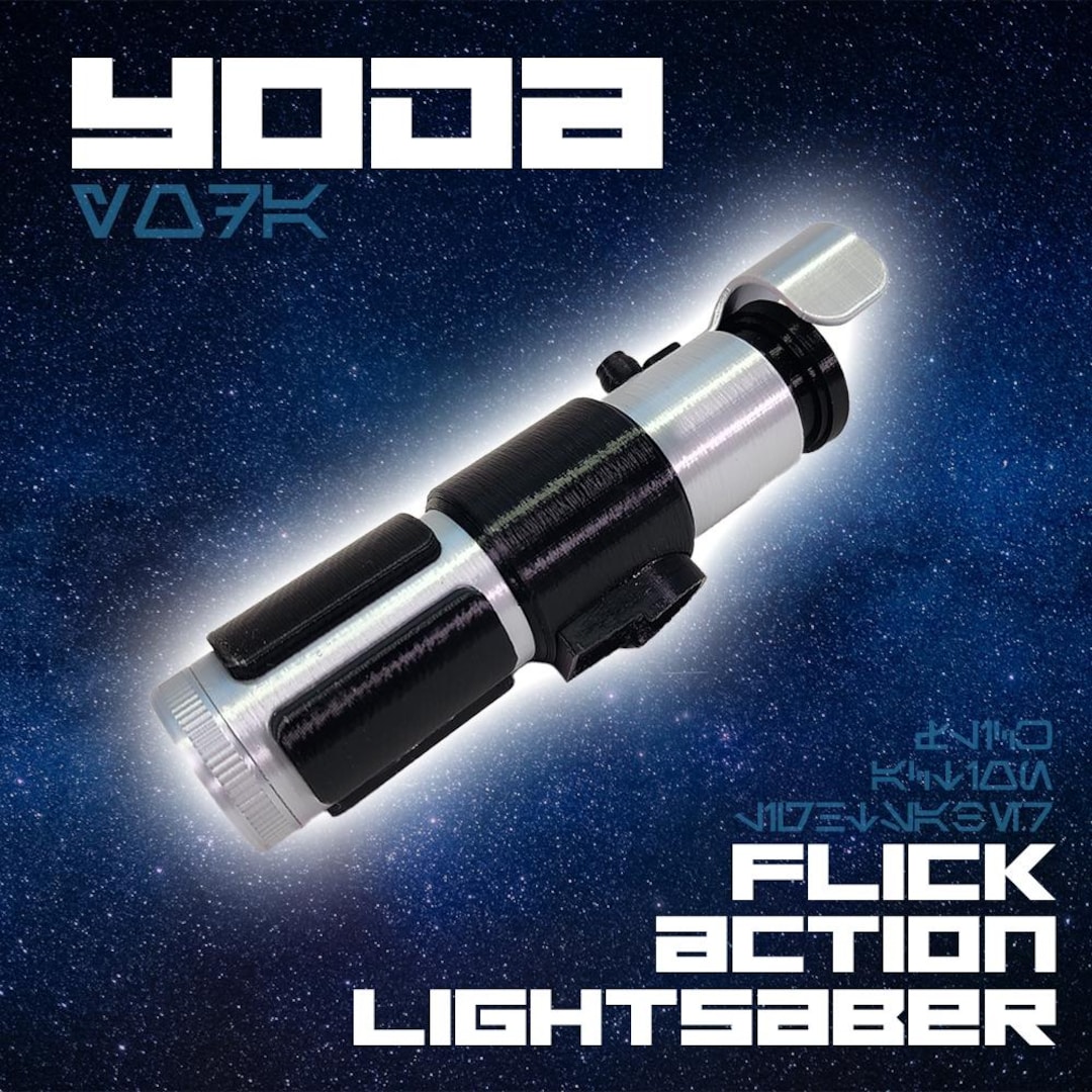 Yoda Lightsaber Hilt W/ Swappable Telescoping Blades | 3d-printed Star ...