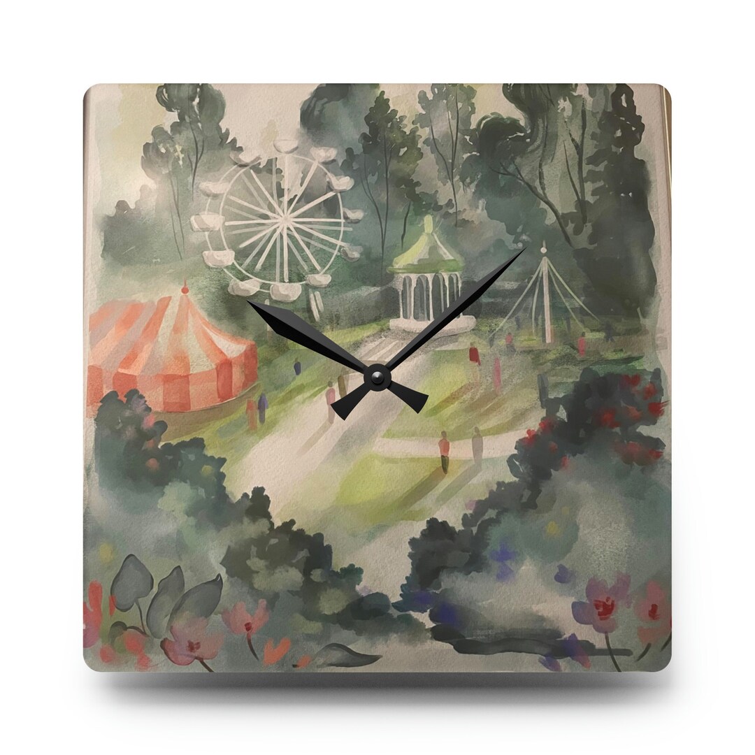 Mary Poppins Carnival Inspired Acrylic Wall Clock - Etsy