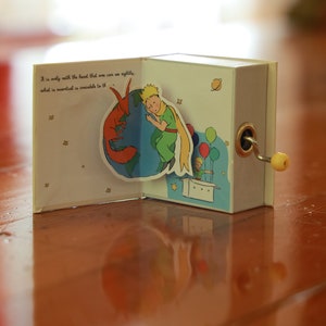 Le Petit Prince Mini Book Music Box the Little Prince Gift Holiday ...