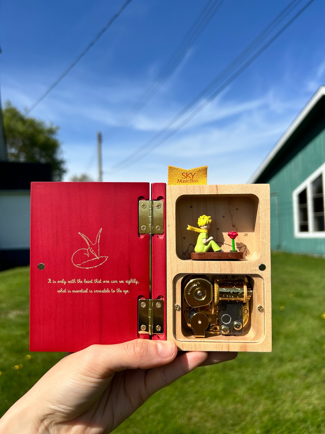 Fathers Day Le Petit Prince Book Music Box/wooden Music Gift ,the ...