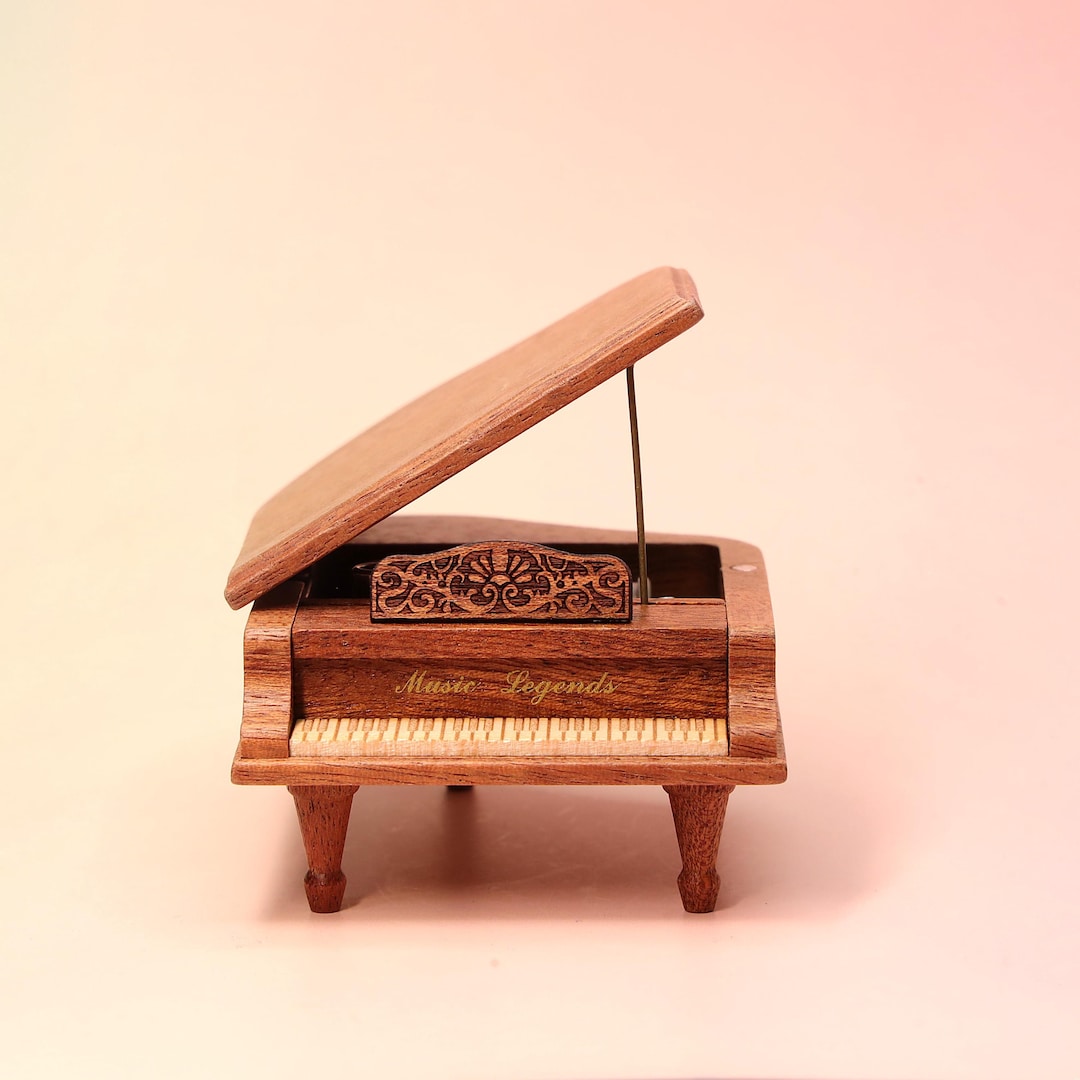 Grand Piano Music Box – Personalized Gift for Music Lovers – Engraved ...