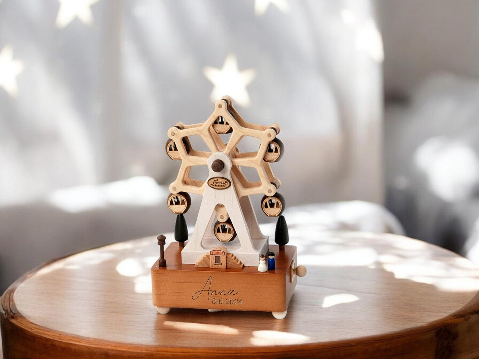 Personalize Ferris Wheel Carousel Music Box | Valentine Gift ...