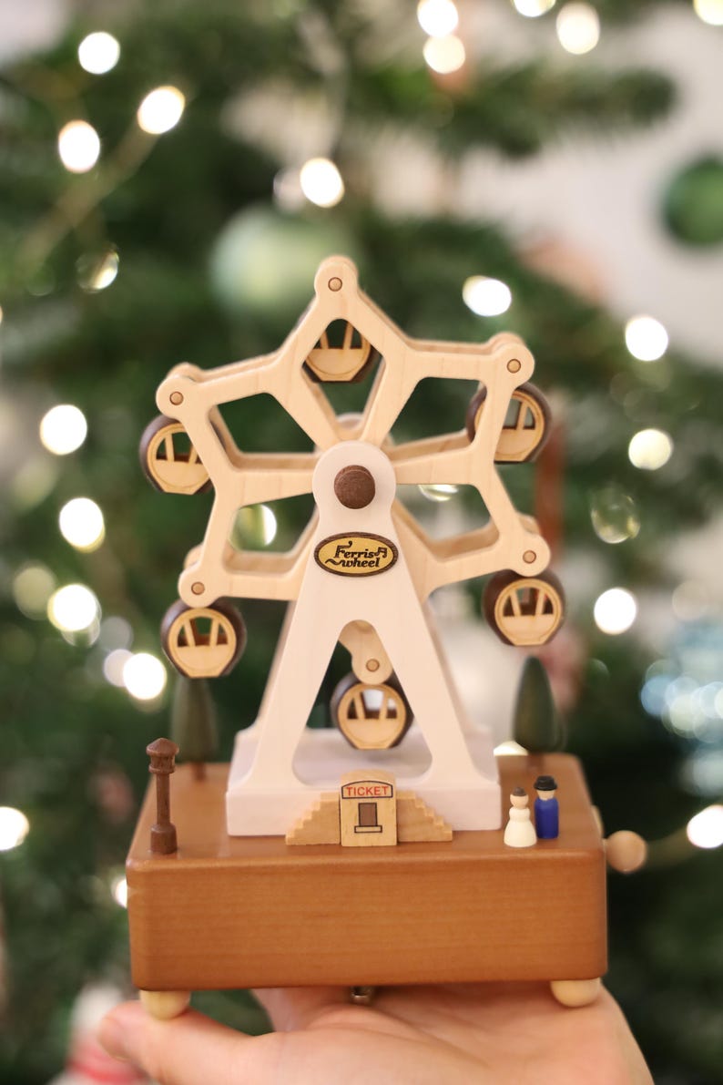 Personalize Ferris Wheel Carousel Music Box | Valentine Gift ...