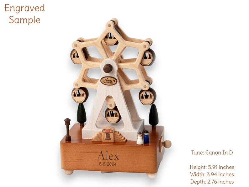 Personalize Ferris Wheel Carousel Music Box | Valentine Gift ...