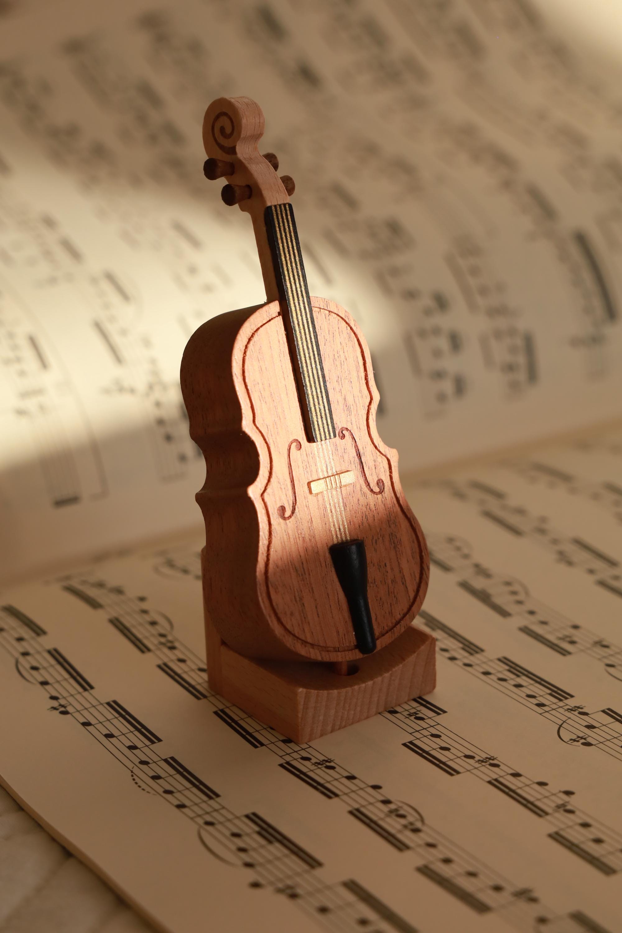 Personalized Cello Music Box – Engraved Name Gift for Music Lovers ...