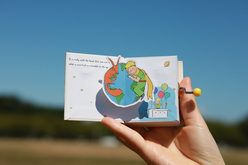 Le Petit Prince Mini Book Music Box the Little Prince Gift Holiday ...