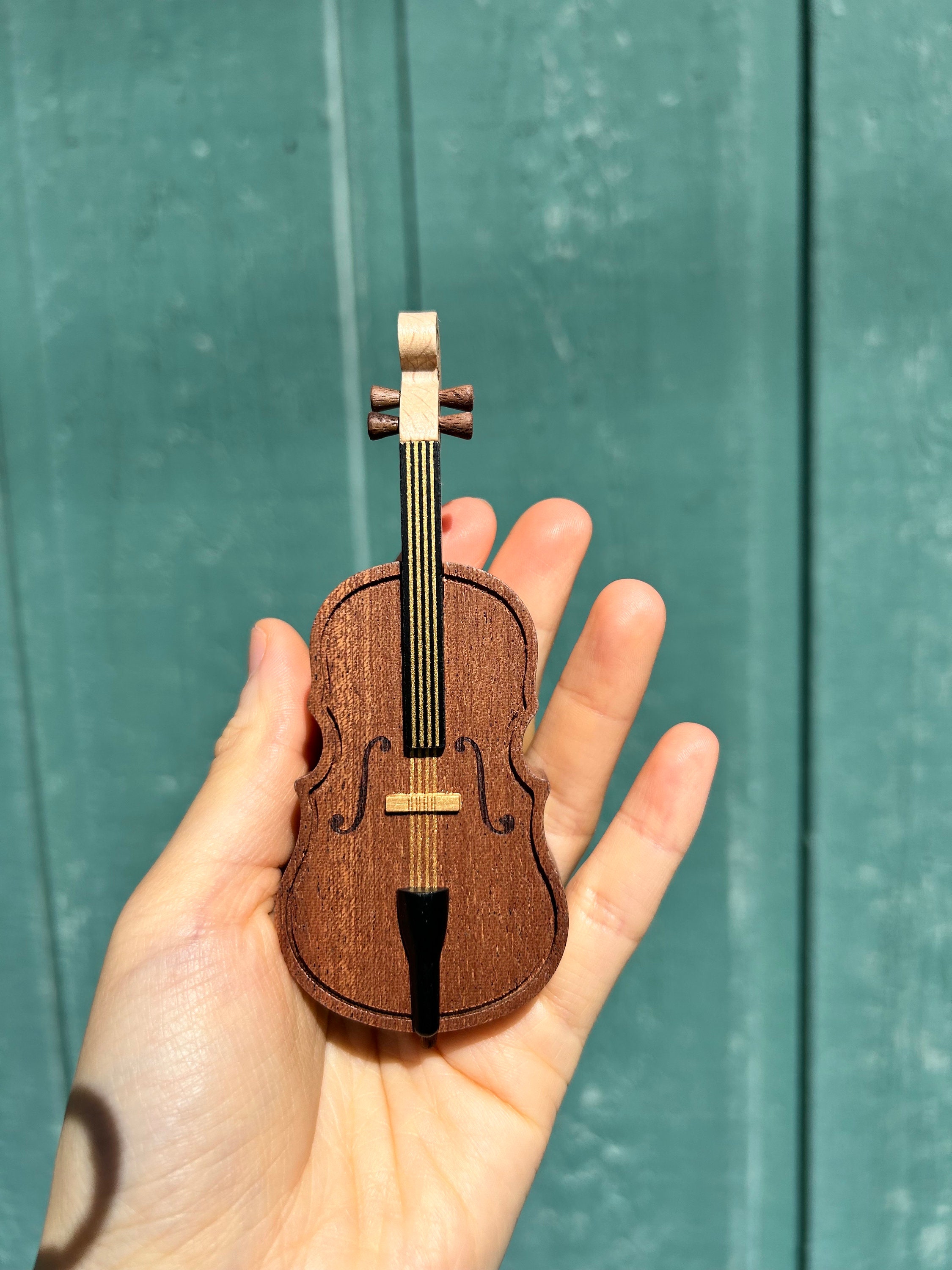 Personalized Cello Music Box – Engraved Name Gift for Music Lovers ...