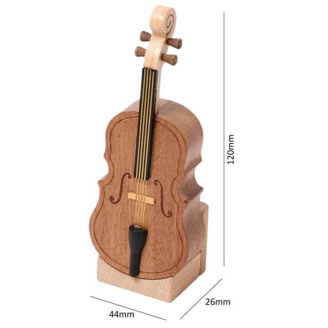 Personalized Cello Music Box – Engraved Name Gift for Music Lovers ...