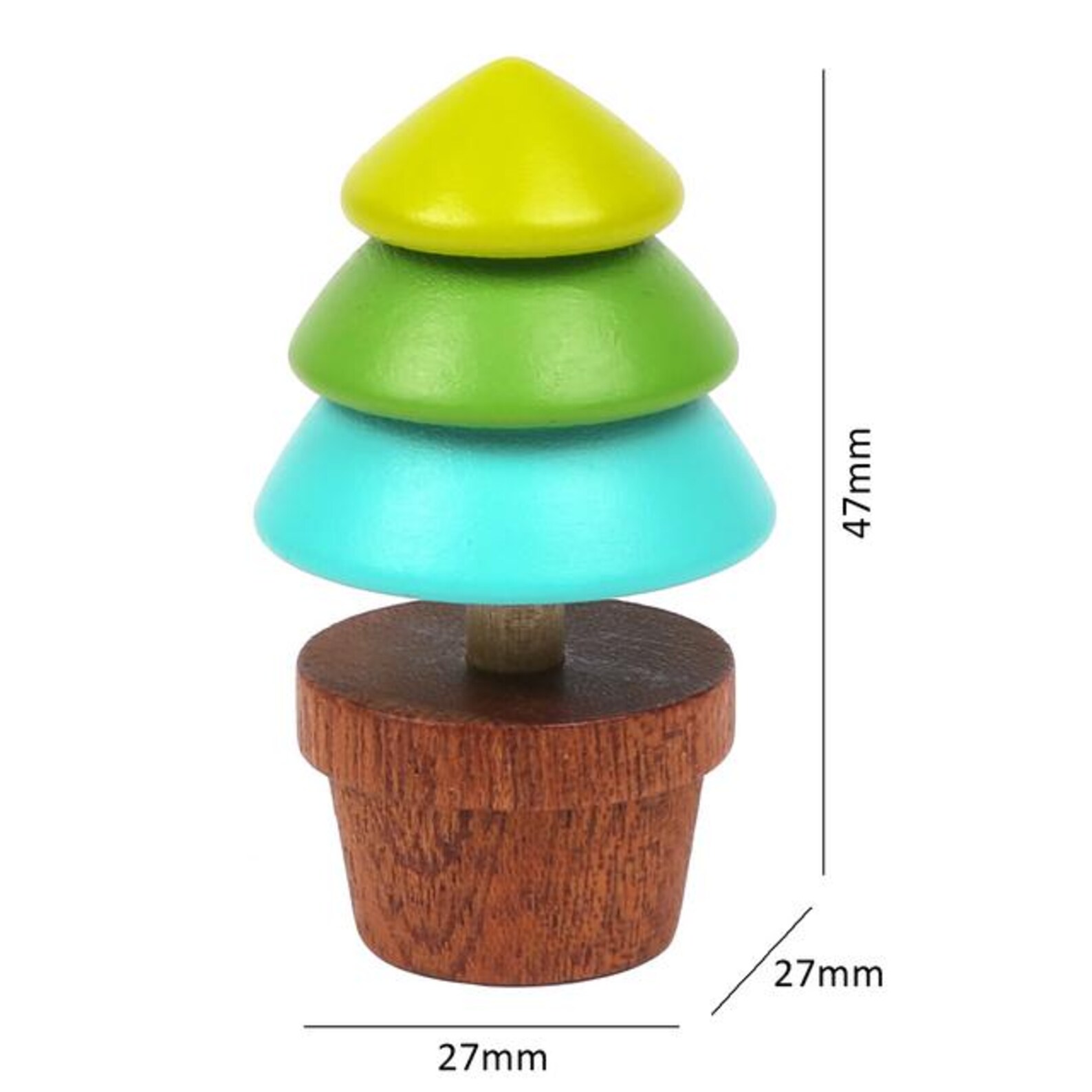 Christmas Tree Spinning Top/wood Tops/wood Toy/party Favor Toy/old Time ...