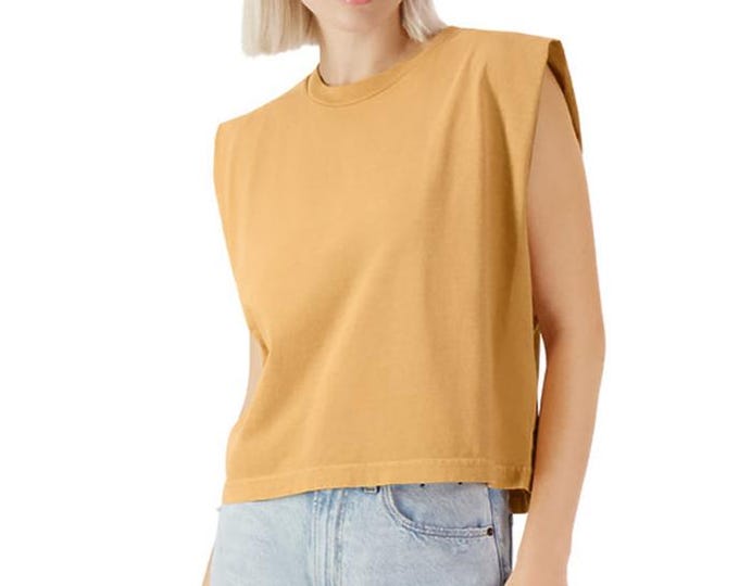 Cropped Muscle Tee Tank Top, Cropped, Boxy Fit, Unisex, Adult - Etsy